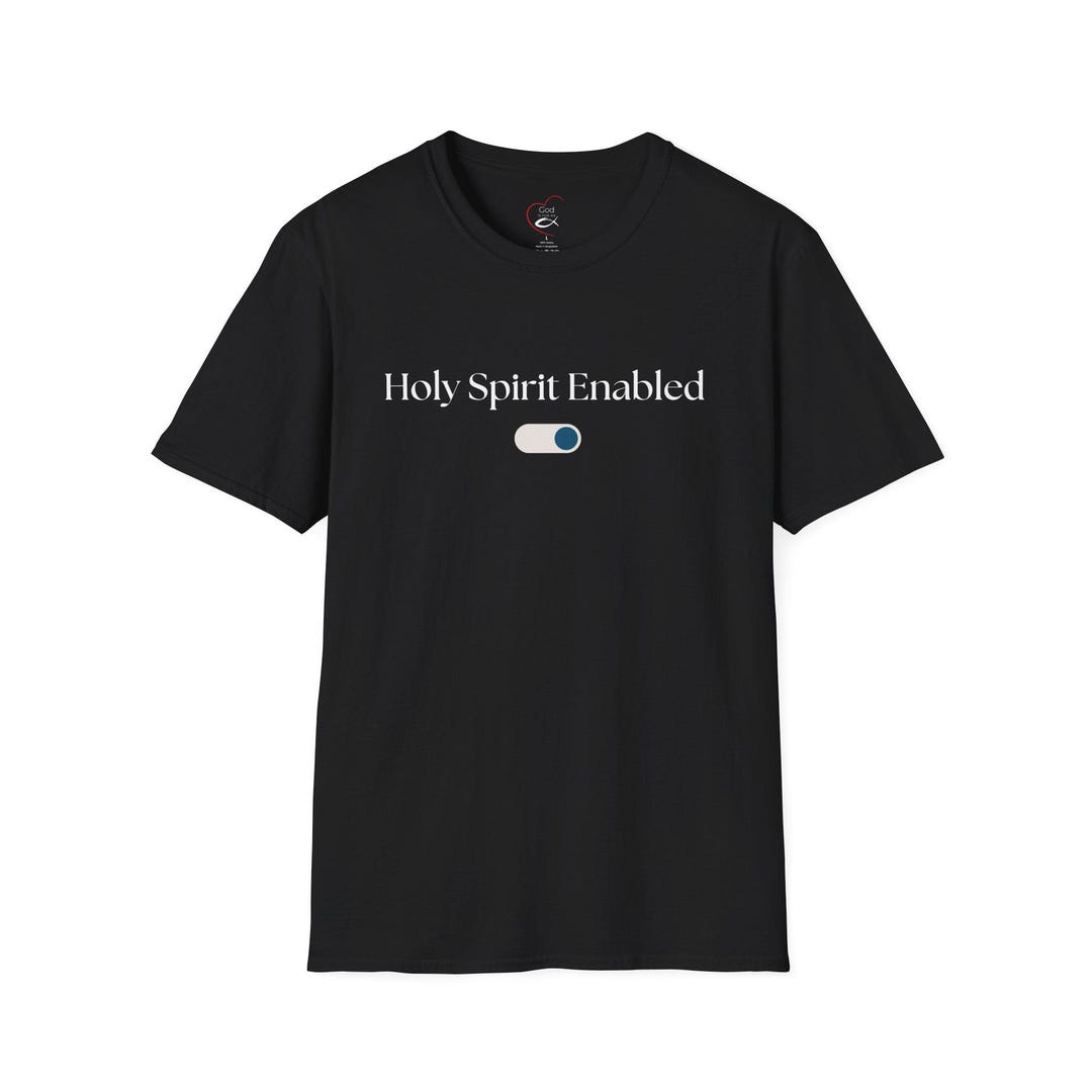 Holy Spirit Enabled (acts 1:8 Faith Tee) Christian T-shirt - Etsy