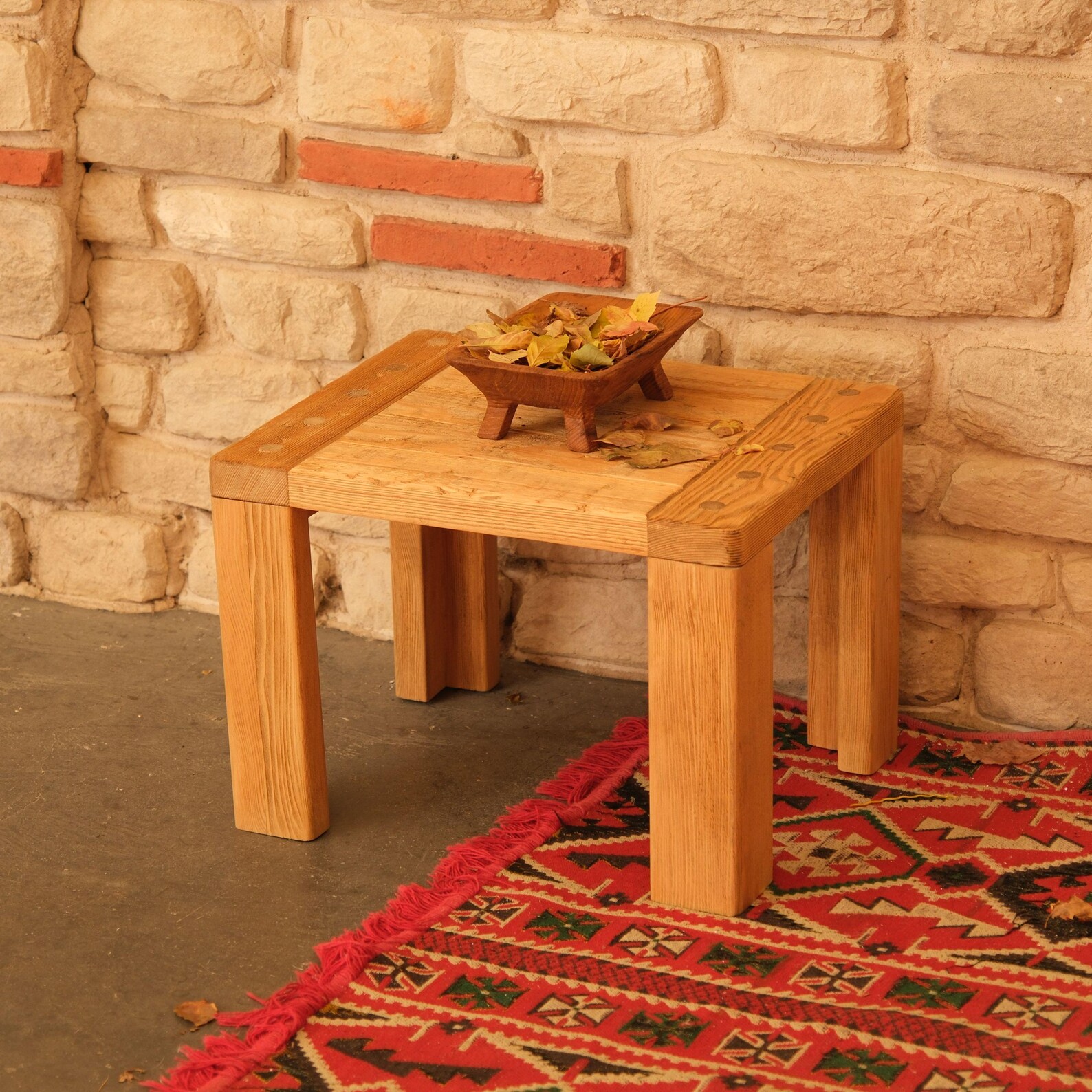 Rustic Low Coffee Table, Reclaimed Wood Coffee Table, Farmhouse Coffee ...