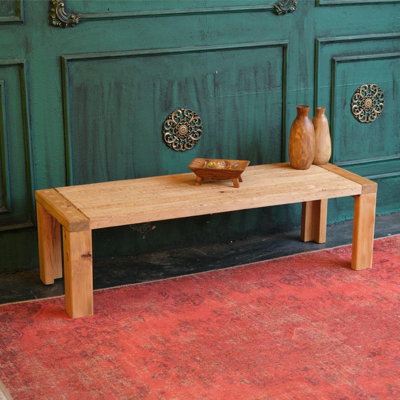 Rustic Low Coffee Table, Reclaimed Wood Coffee Table, Farmhouse Coffee ...