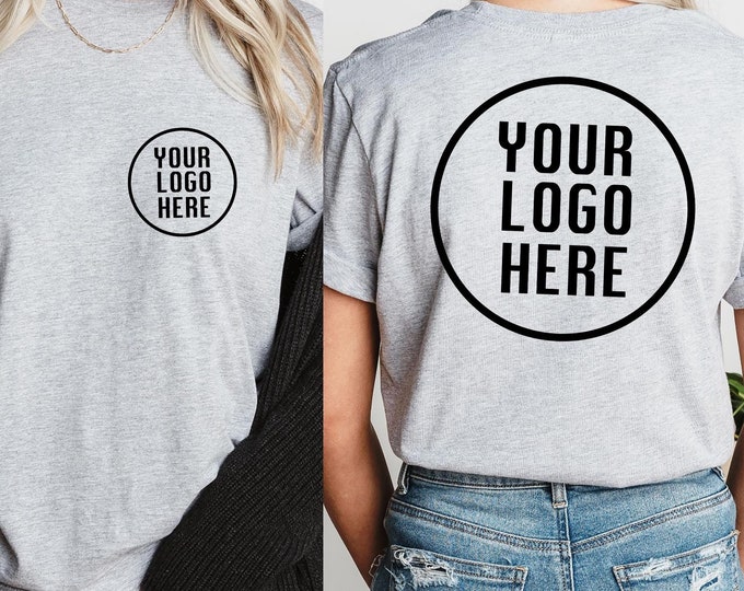 Custom Logo Design Shirt, Company Logo Merch, Team Shirt, Personalized ...