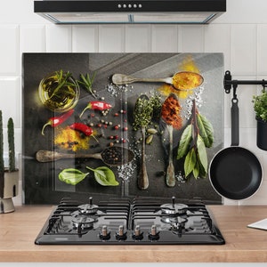 Custom Kitchen Backsplash Heatproof Wall Panel for Stove Modern Wall ...