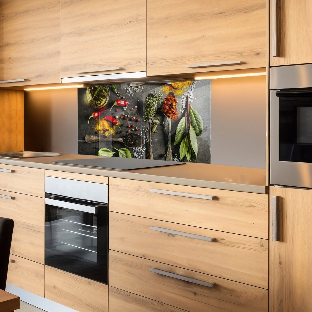 Custom Kitchen Backsplash Heatproof Wall Panel for Stove Modern Wall ...