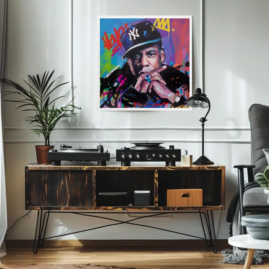 Jay Z Poster Wall Art Jay Z Print Art Decor Graffiti Art Print for ...