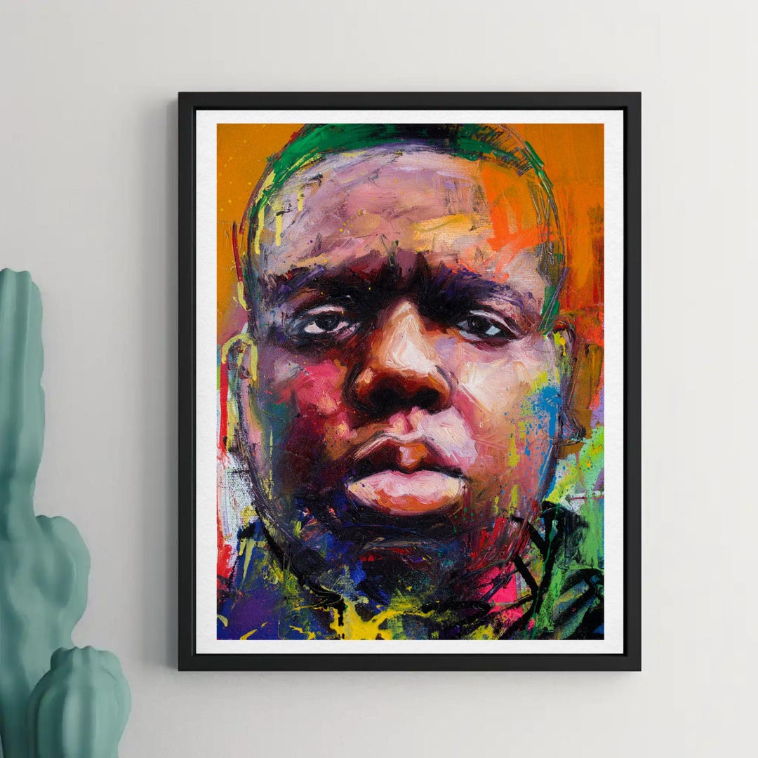 Biggie Smalls Poster Wall Art Biggie Smalls Print Art Decor Graffiti ...