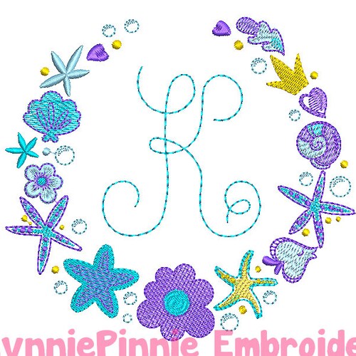 Mermaid Frame for Monogram 4 Sizes 4x4 5x7 6x10 Frame | Etsy