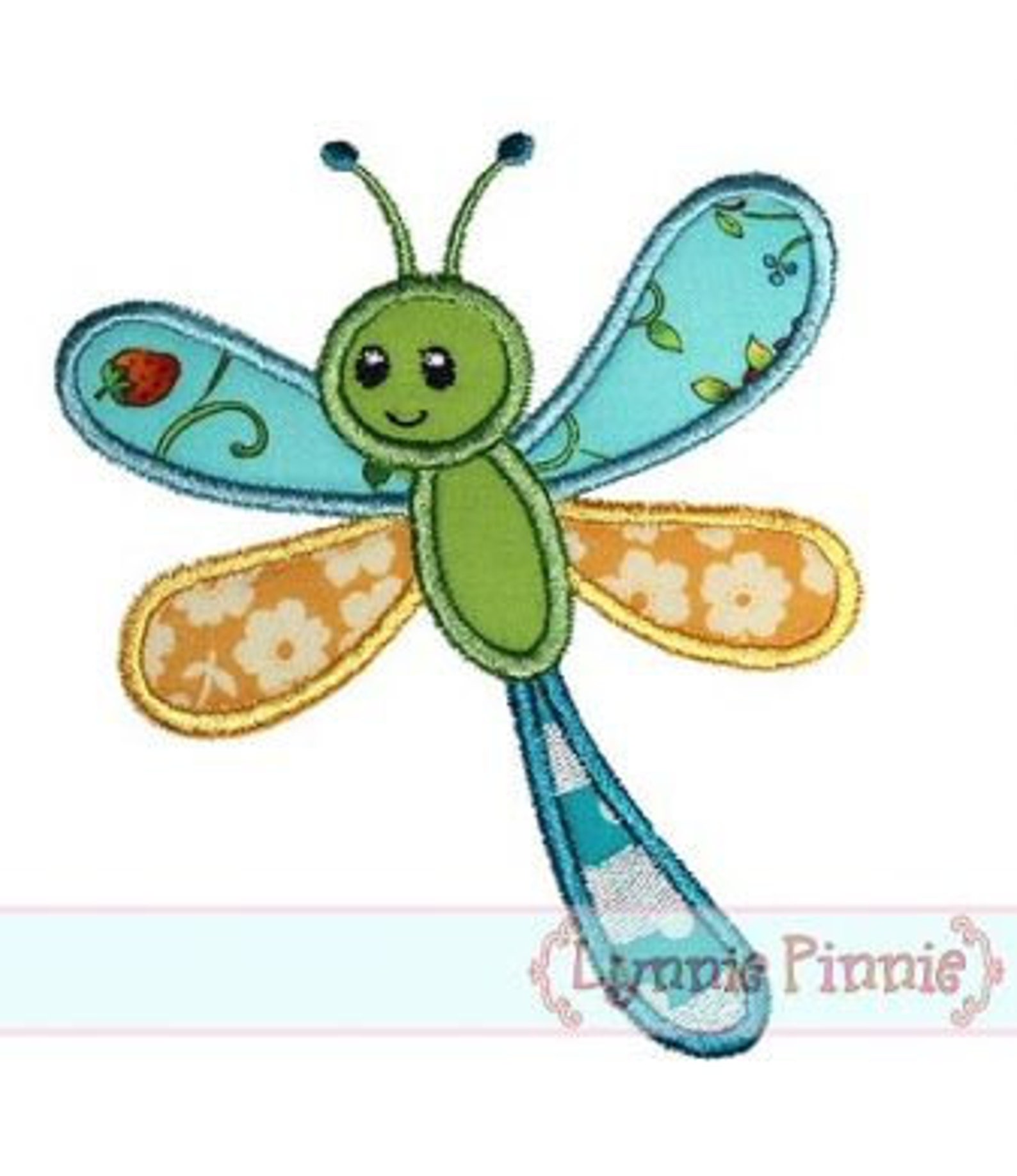 DRAGONFLY Applique 4x4 5x7 6x10 7x11 SVG Machine Embroidery - Etsy