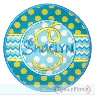 Circle STRIPE FRAME Applique 4x4 5x7 6x10 7x11 Machine - Etsy