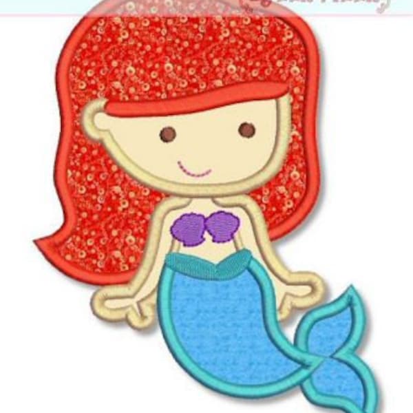 Mermaid Applique - Etsy