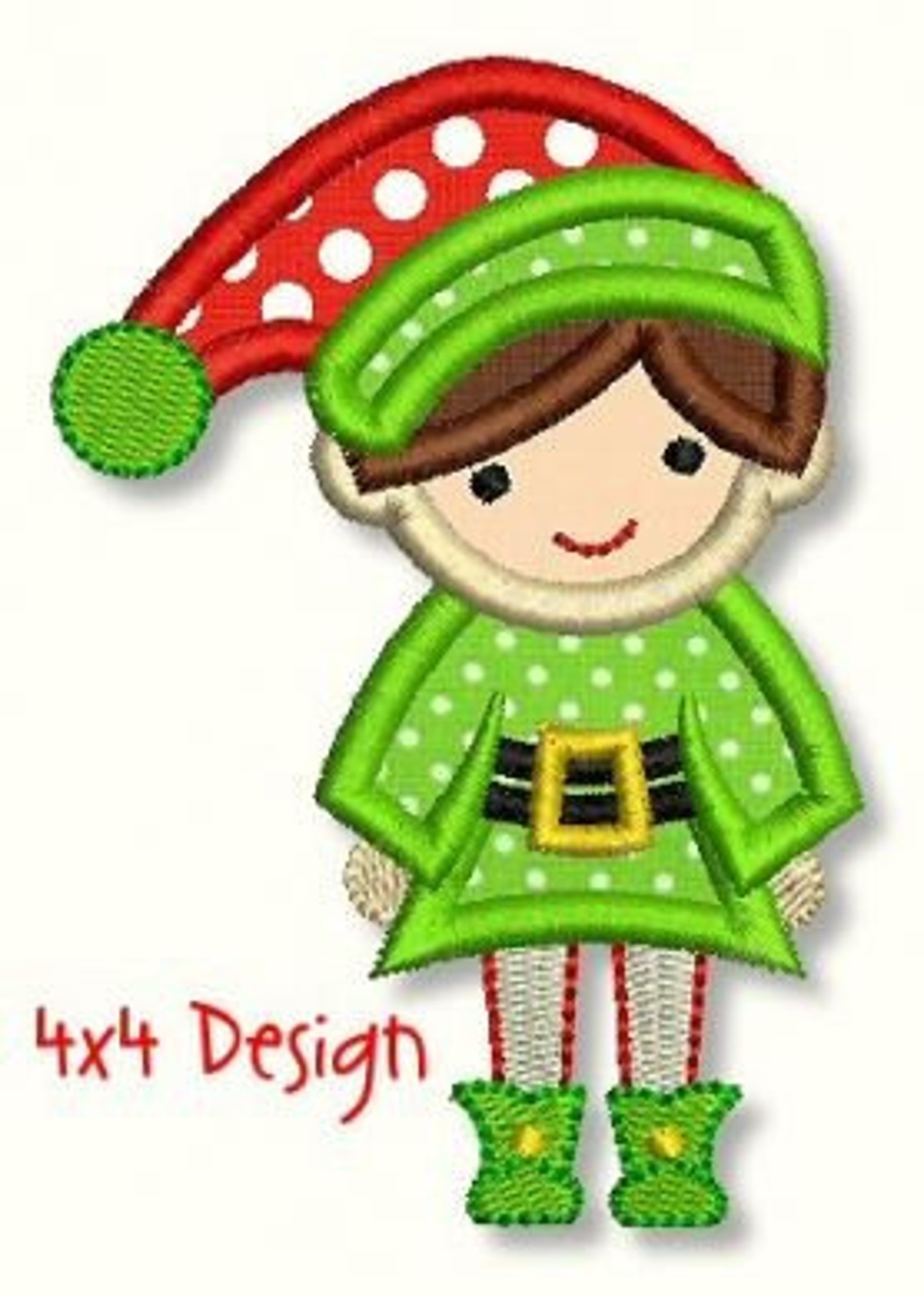 BOY ELF Applique 4x4 5x7 6x10 Machine Embroidery Design - Etsy