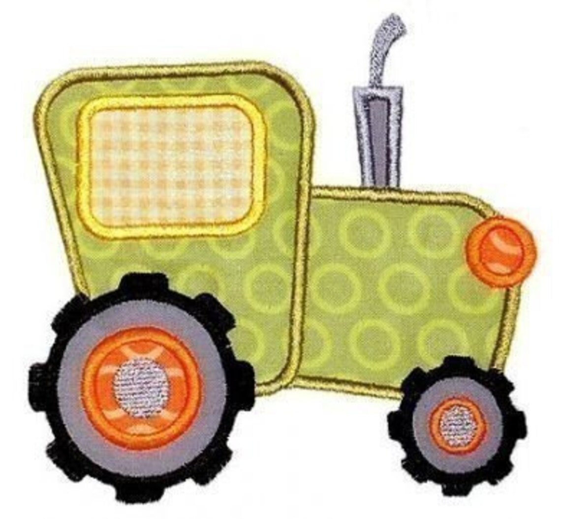 TRACTOR Applique 4x4 5x7 6x10 Machine Embroidery Design Fall - Etsy