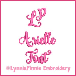 Arielle Script Bold Satin Stitch Font Uppercase and Lowercase Font ...
