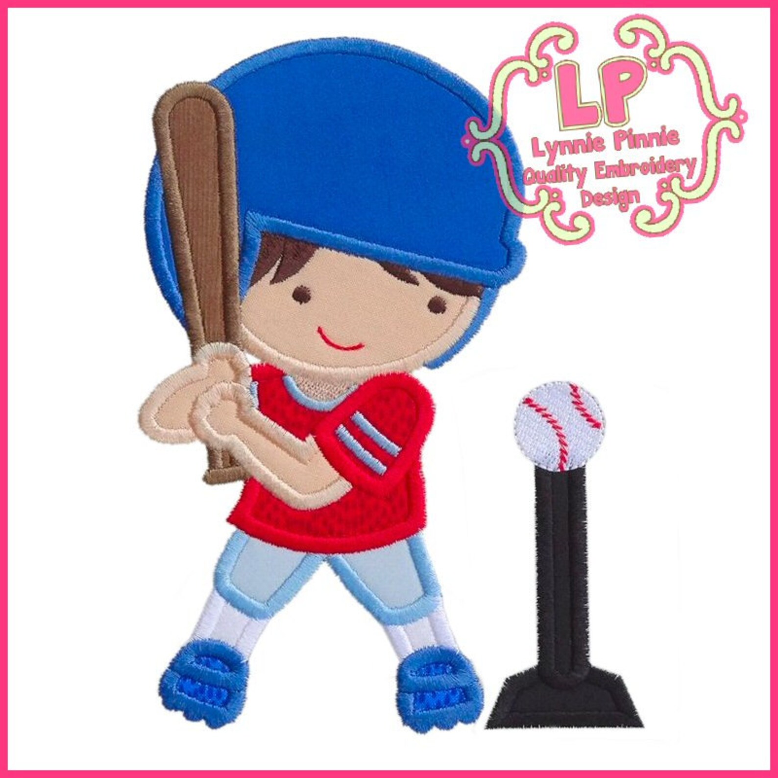 T-BALL BOY Applique 4x4 5x7 6x10 SVG Machine Embroidery Design - Etsy