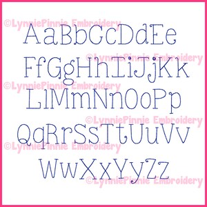 Be Still Bean Stitch Font Uppercase & Lowercase Font DIGITAL Embroidery ...