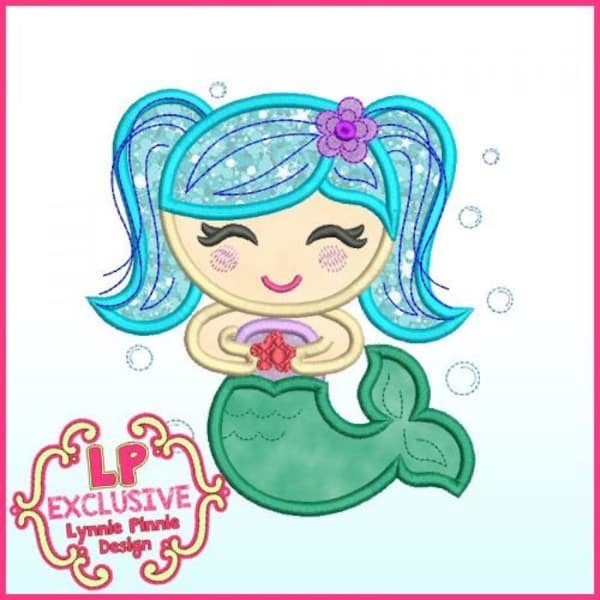 Mermaid Applique - Etsy