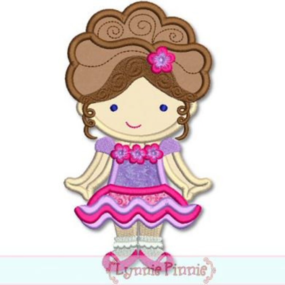 PAGEANT GIRL Cutie Applique 4x4 5x7 6x10 Svg Machine Embroidery Design ...