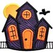 HAUNTED HOUSE Applique 4x4 5x7 6x10 Machine Embroidery Design Halloween ...