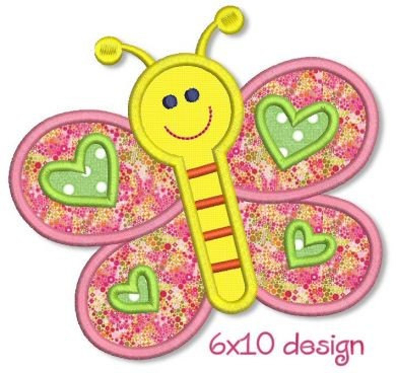 Spring BUTTERFLY Applique 4x4 5x7 6x10 Machine Embroidery Design ...