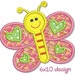 Spring BUTTERFLY Applique 4x4 5x7 6x10 Machine Embroidery Design ...