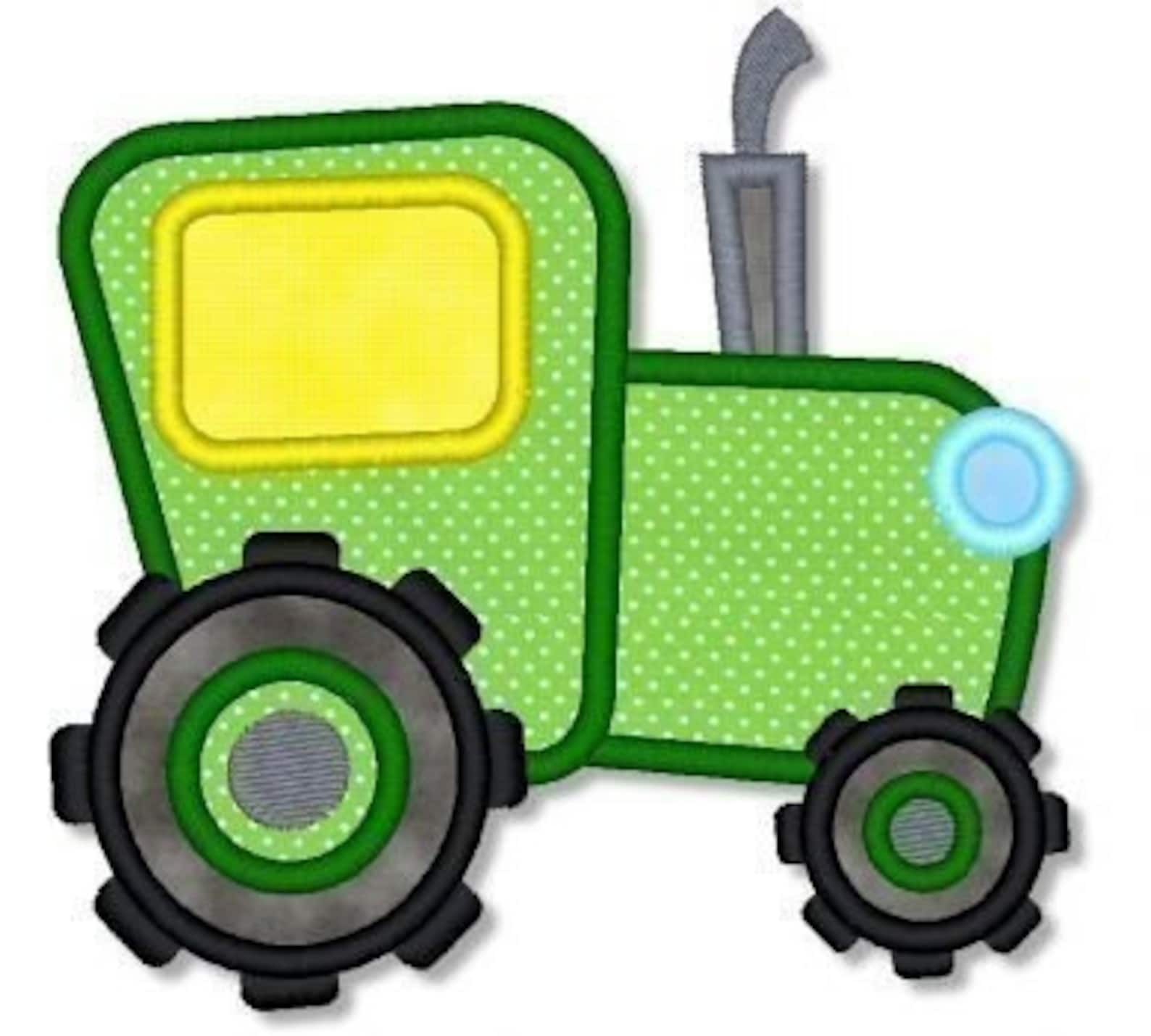 TRACTOR Applique 4x4 5x7 6x10 Machine Embroidery Design Fall - Etsy