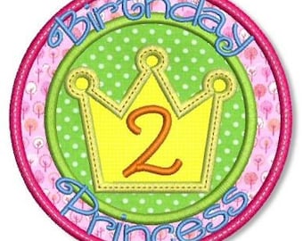 First Birthday Embroidery Design 1 Appliqué With (Download Now) - Etsy