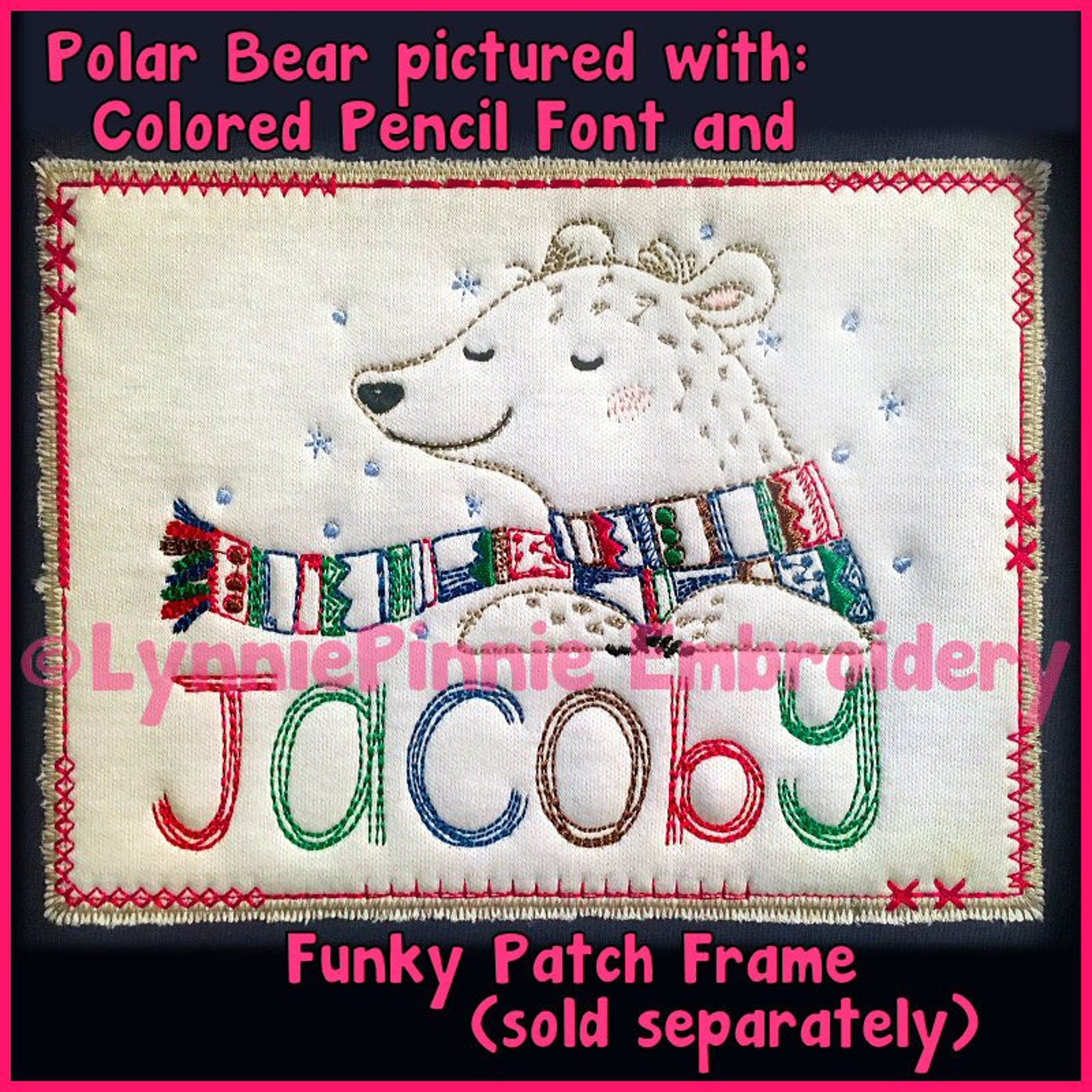 Quick Stitch Colored Pencil Sketch Triple Run DIGITAL Embroidery ...