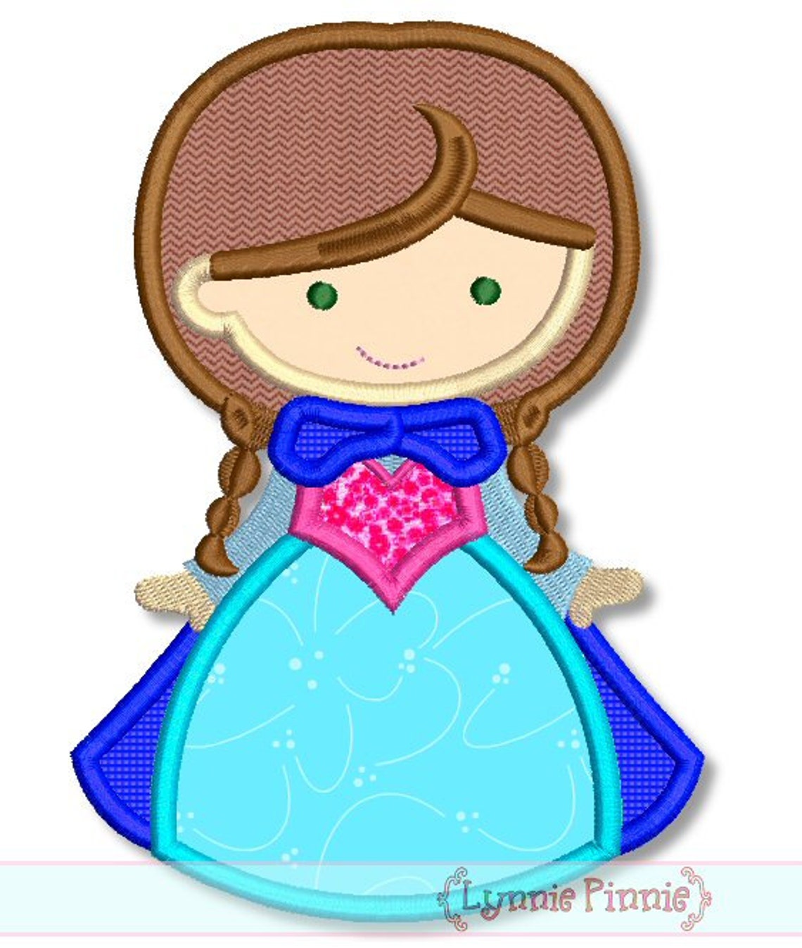 SNOW PRINCESS Cutie 4x4 5x7 6x10 Svg Machine Embroidery Design INSTANT ...