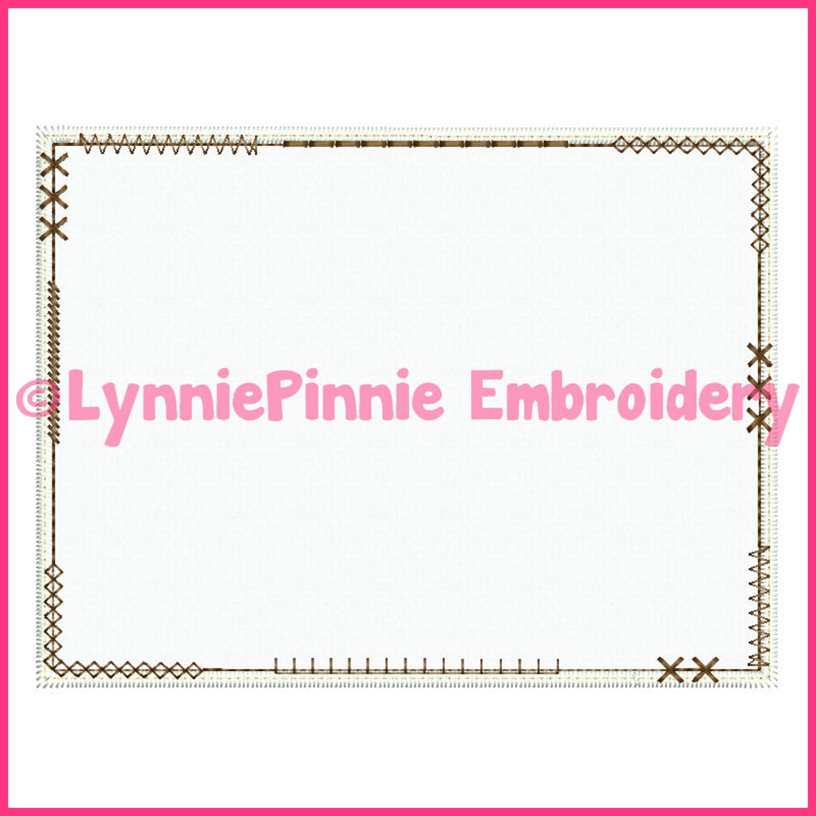 Vintage Funky Patch Frame Applique Machine Embroidery Design File ...