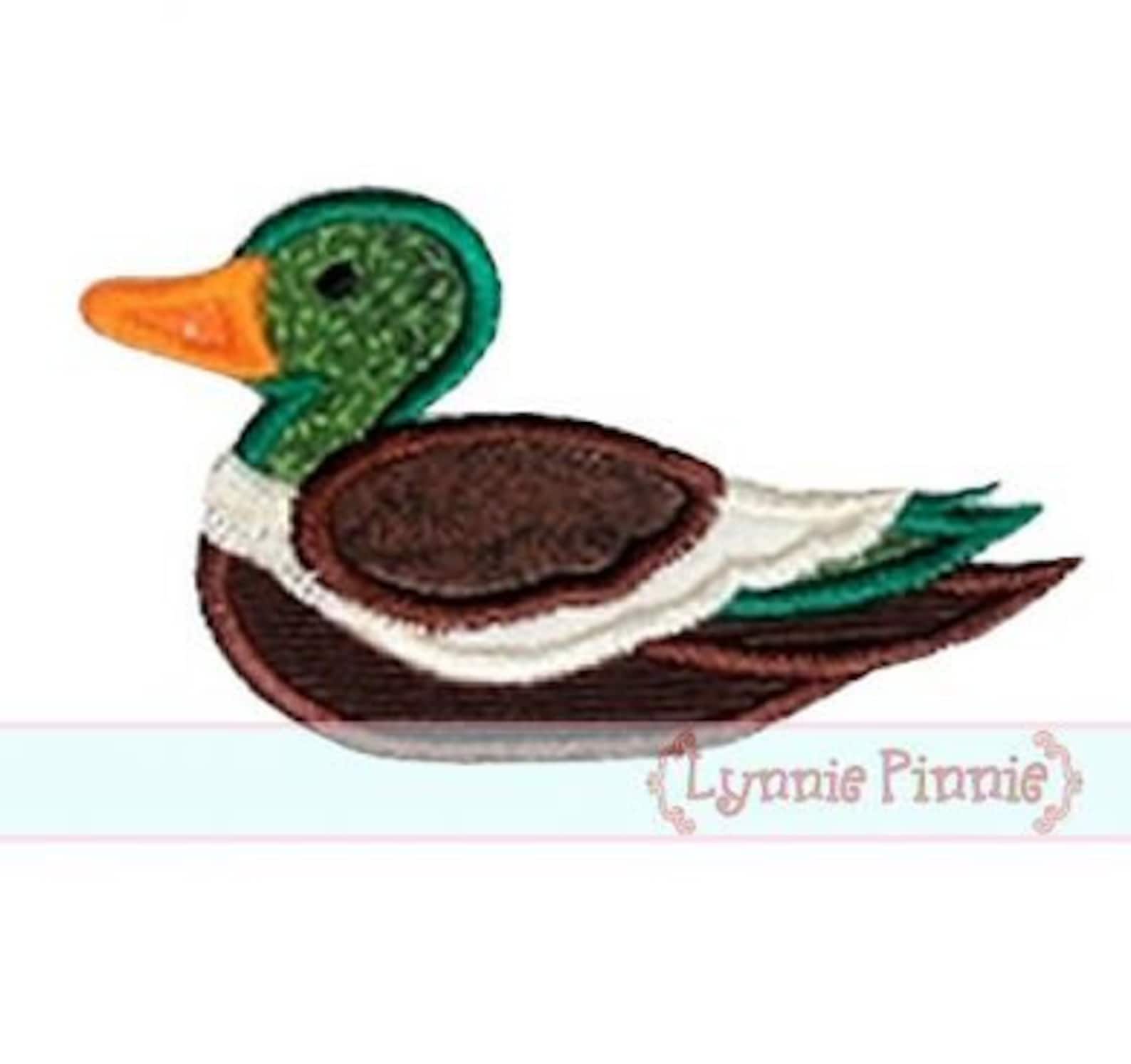 MALLARD DUCK Applique 4x4 5x7 Machine Embroidery Design - Etsy