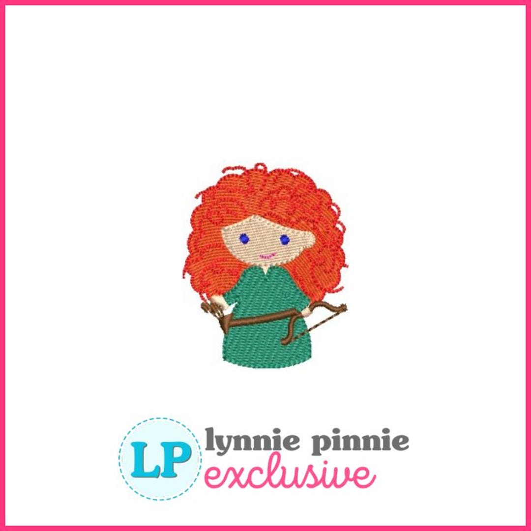 Archer Princess FILLED MINI 4x4 Machine Embroidery Design Princess ...