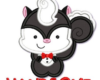 So STINKIN' LUCKY Skunk Applique 4x4 5x7 6x10 Machine - Etsy