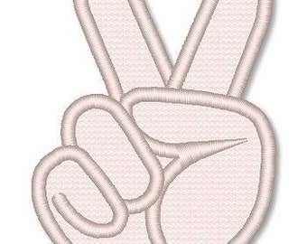 Peace Sign Applique - Etsy