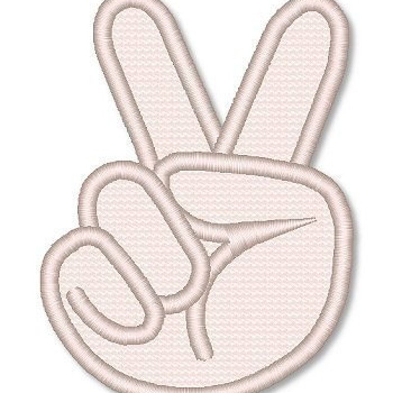Peace Sign Applique - Etsy