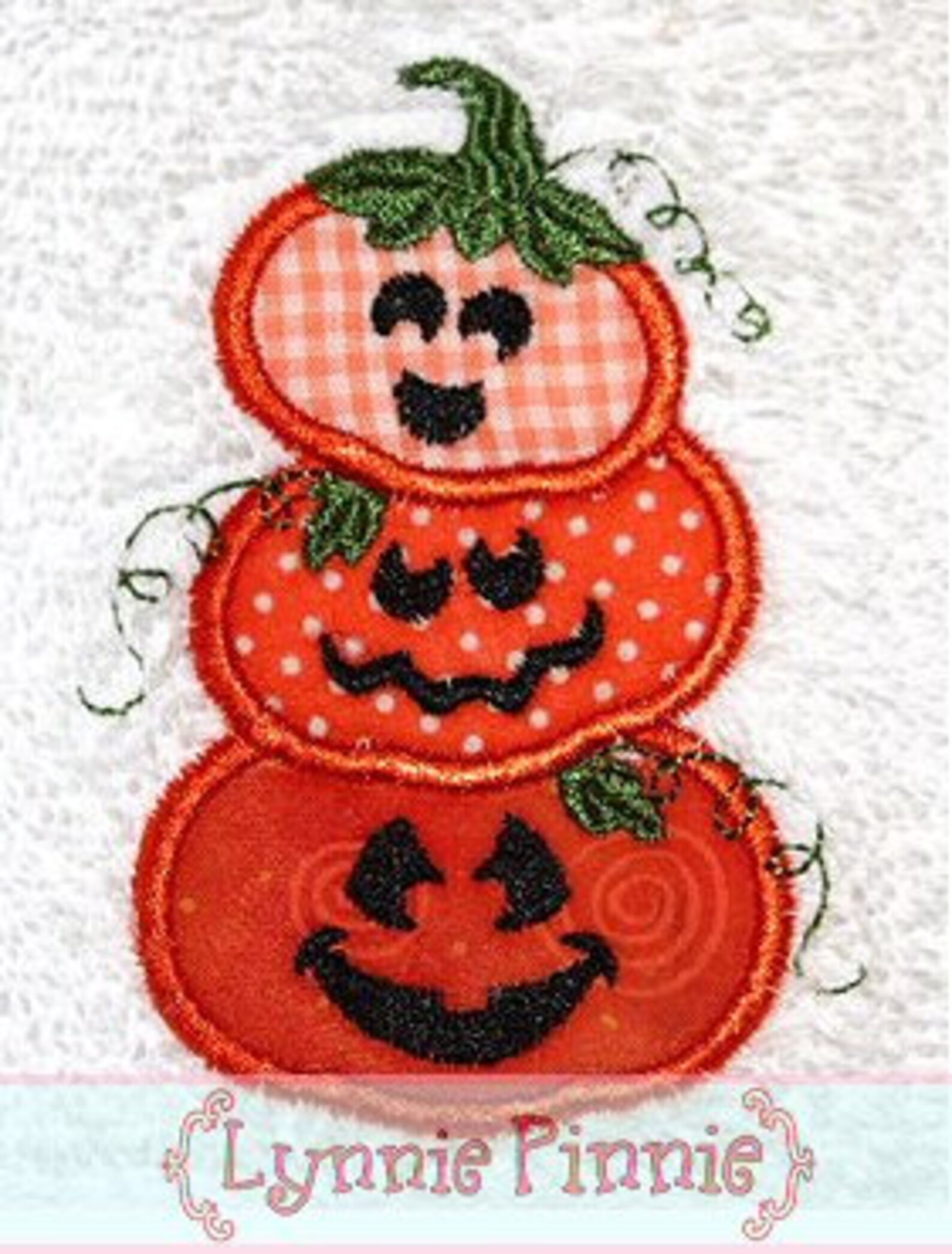 PUMPKIN STACK Applique 4x4 5x7 6x10 Svg Machine Embroidery Design File ...