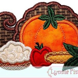 CORNUCOPIA Applique 4x4 5x7 6x10 7x11 Machine Embroidery Design ...