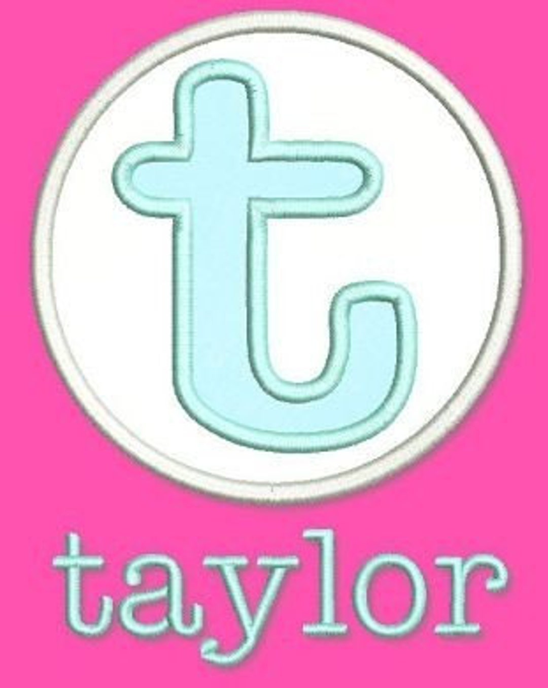 Applique Taylor MONOGRAM FONT Set 4x4 Machine Embroidery Design Boy ...