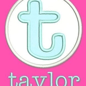 Applique Taylor MONOGRAM FONT Set 4x4 Machine Embroidery Design Boy ...
