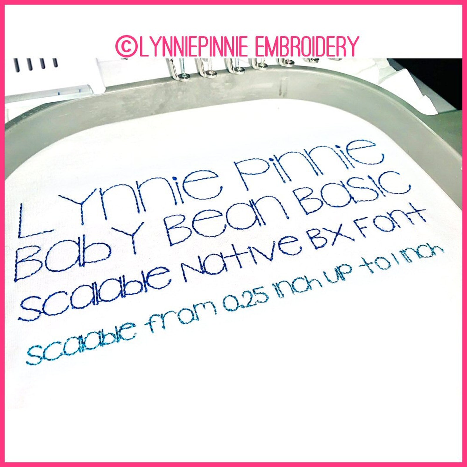 Baby Bean Stitch MINI Font Uppercase & Lowercase Font DIGITAL ...