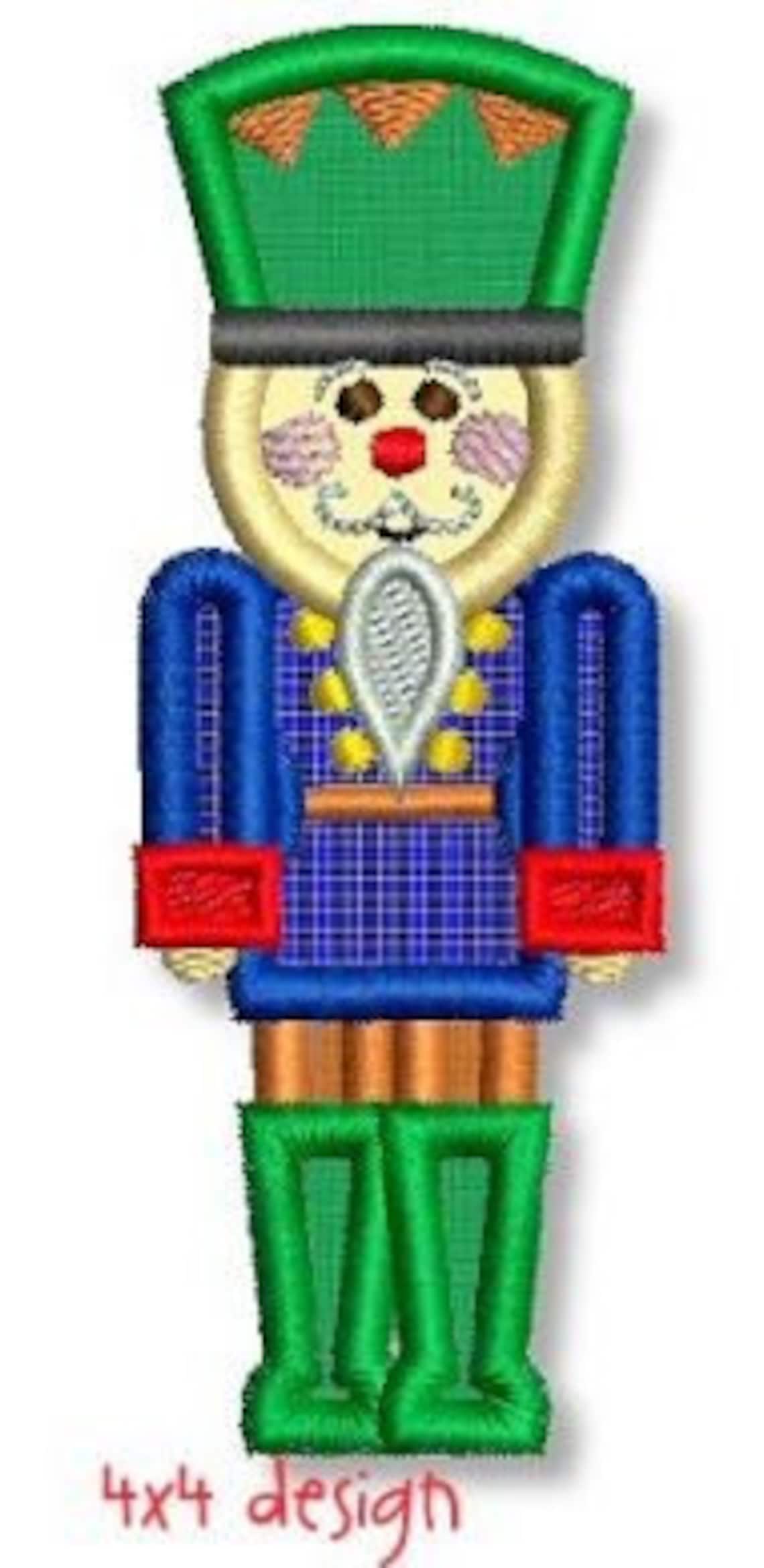 NUTCRACKER Applique 4x4 5x7 6x10 Machine Embroidery Design Christmas ...