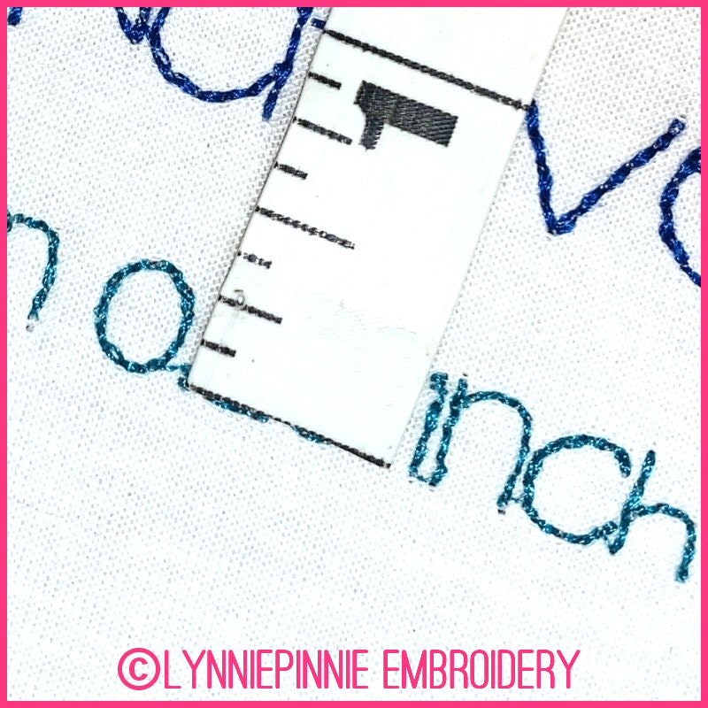 Baby Bean Stitch MINI Font Uppercase & Lowercase Font DIGITAL ...