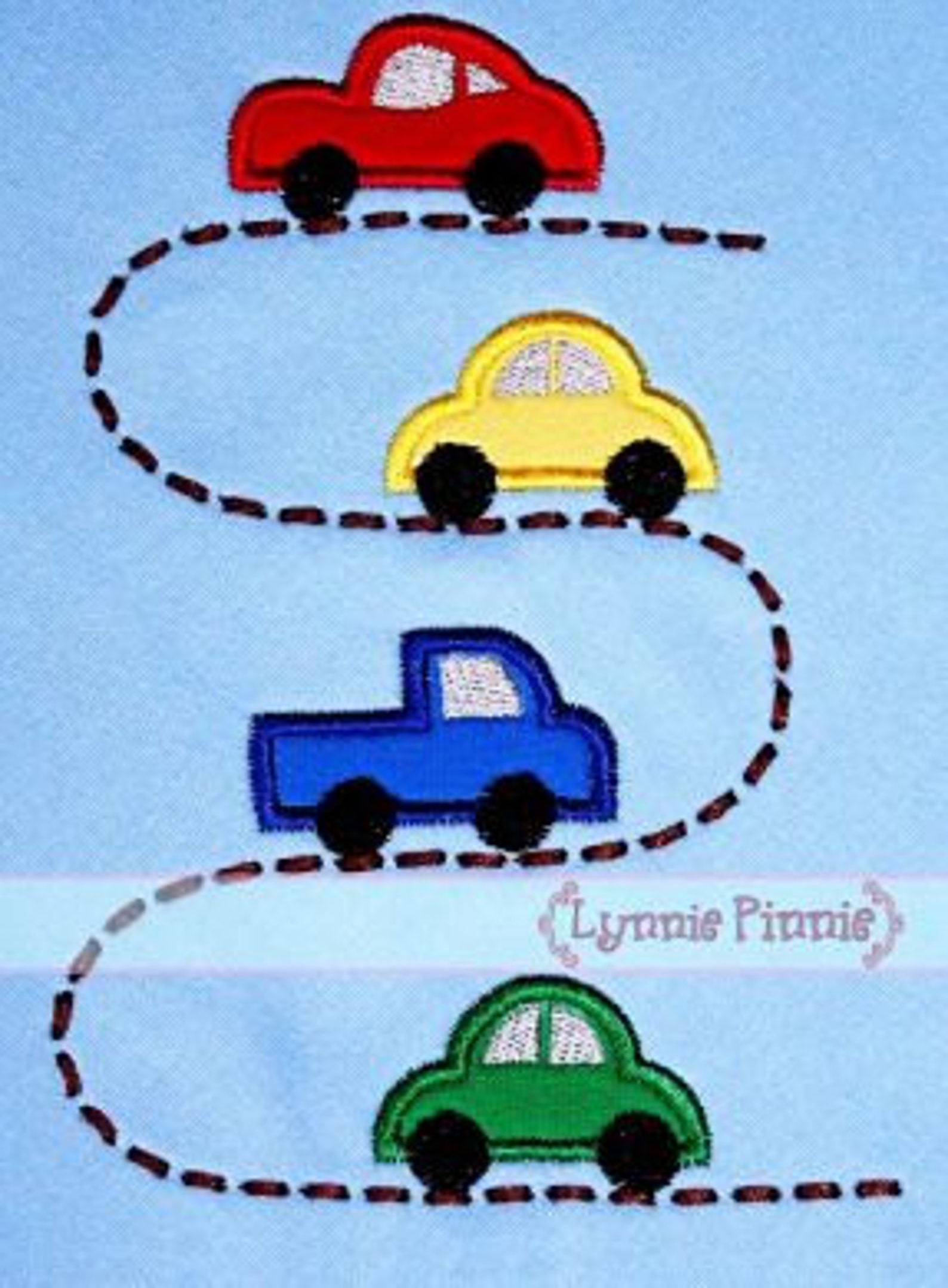 CARS on the ROAD Applique 4x4 5x7 6x10 7x11 Svg Machine Embroidery ...