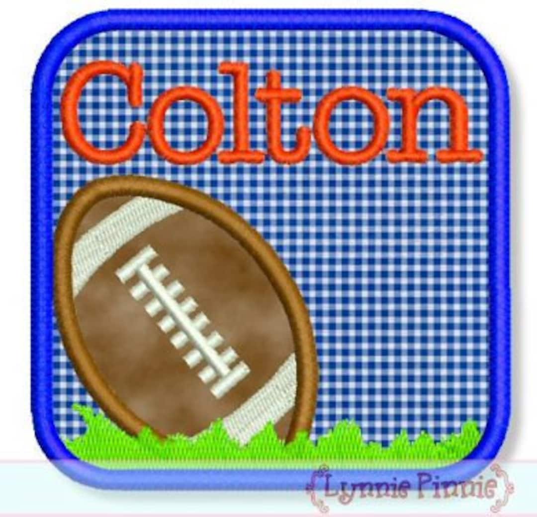 FOOTBALL FRAME Applique 4x4 5x7 6x10 Machine Embroidery Design Fall ...