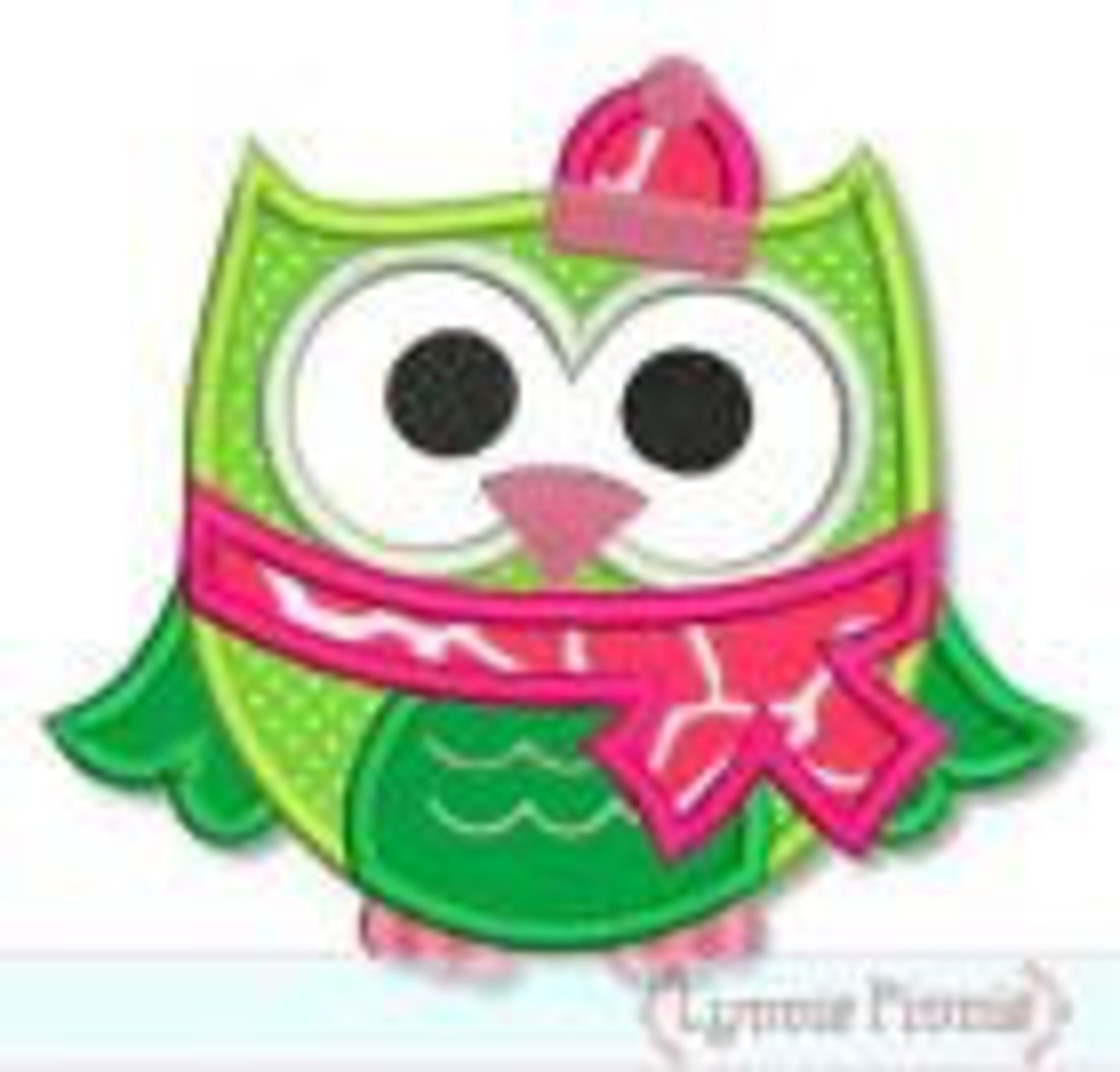 WINTER OWL 2 Applique 4x4 5x7 6x10 Machine Embroidery Design Animal ...