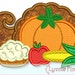 CORNUCOPIA Applique 4x4 5x7 6x10 7x11 Machine Embroidery Design ...