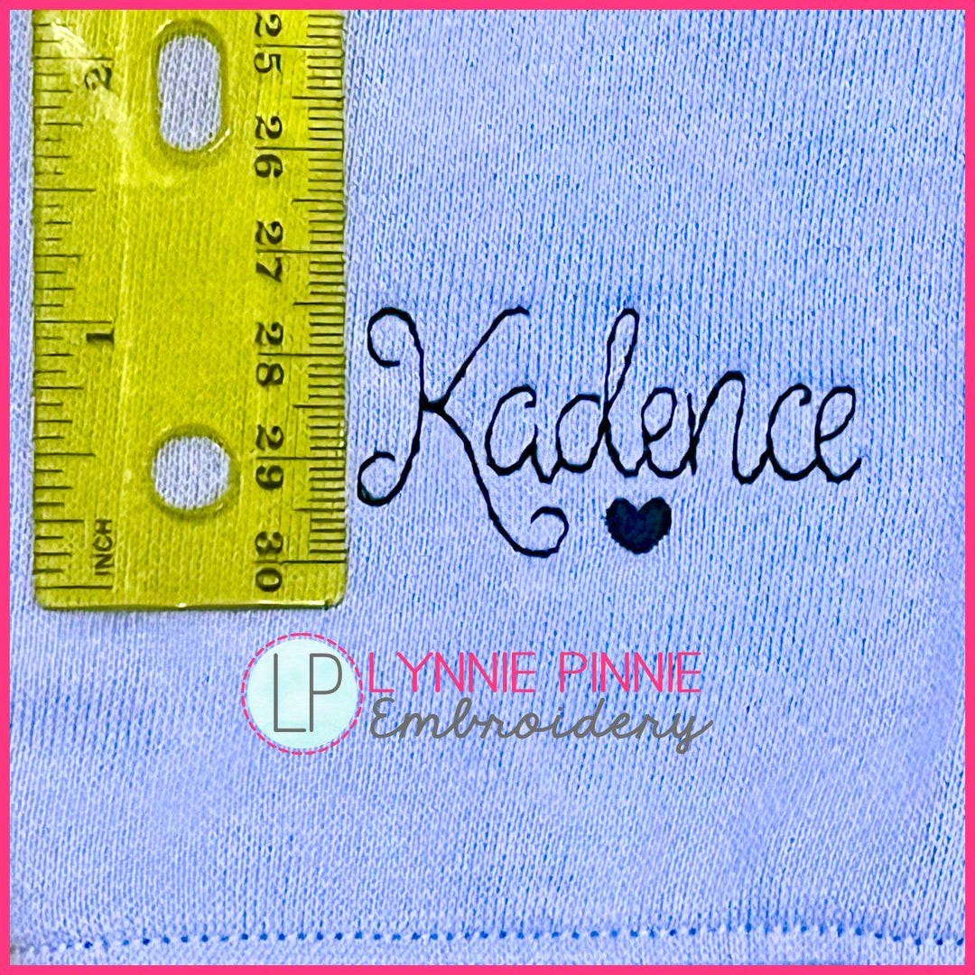 Arielle Tiny Script Font DIGITAL Embroidery Machine File -- 4 Sizes ...