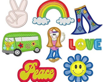 Hippie Embroidery | Etsy