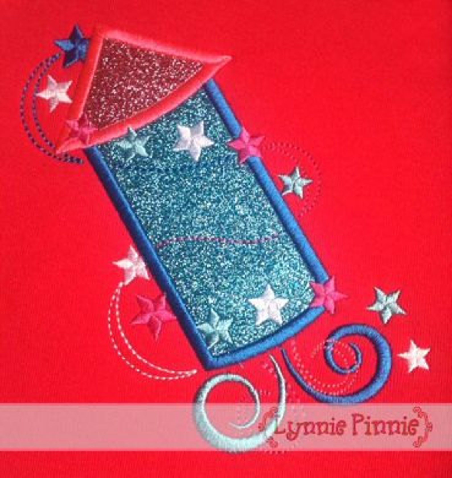 SWIRL FIRECRACKER Applique 4x4 5x7 6x10 7x11 Svg Machine - Etsy