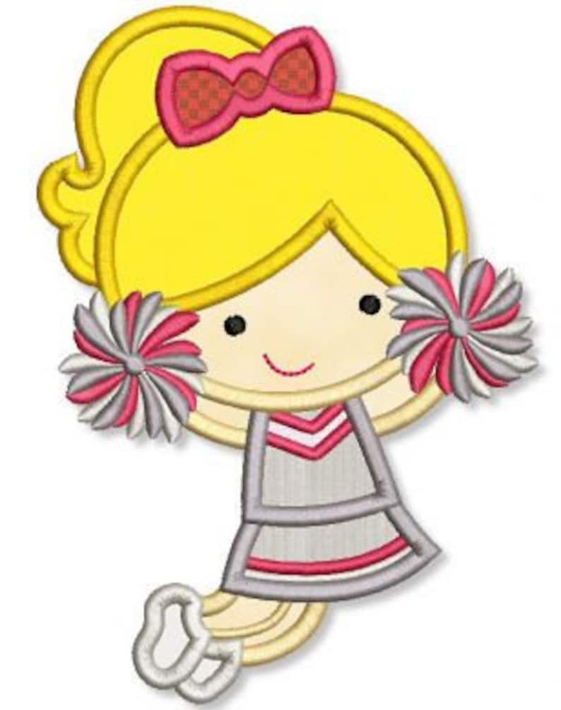 Little CHEERLEADER 2 Applique 4x4 5x7 6x10 Machine Embroidery - Etsy