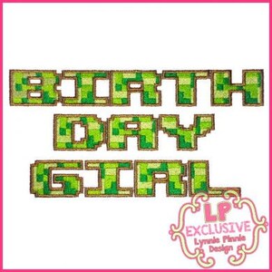 PIXEL BLOCK Multicolor Embroidery Font 3 Sizes Machine Embroidery ...