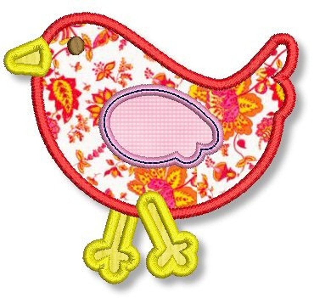 CHICKEN Applique 4x4 5x7 6x10 Machine Embroidery Design Bird Farm ...