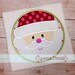 SANTA CIRCLE Applique 4x4 5x7 6x10 7x11 Svg Machine Embroidery Design ...